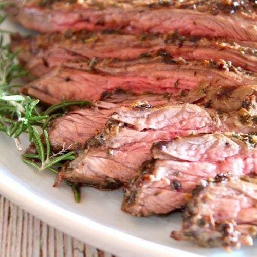 Mediterranean Marinated Flank Steak | Cooking On The Weekends