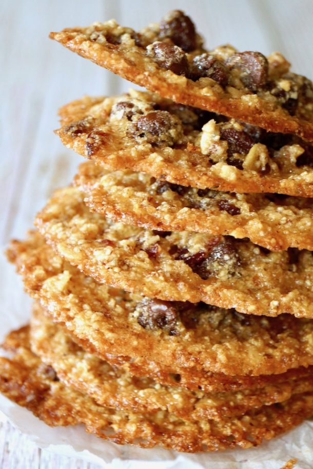 Oatmeal Lace Cookies | Cooking On The Weekends