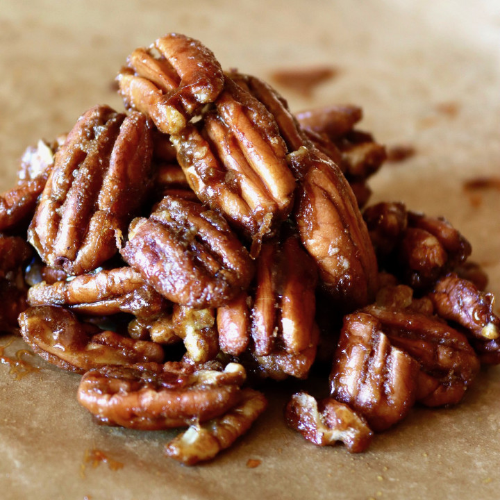 Caramelized Spiced Pecans | Cooking On The Weekend