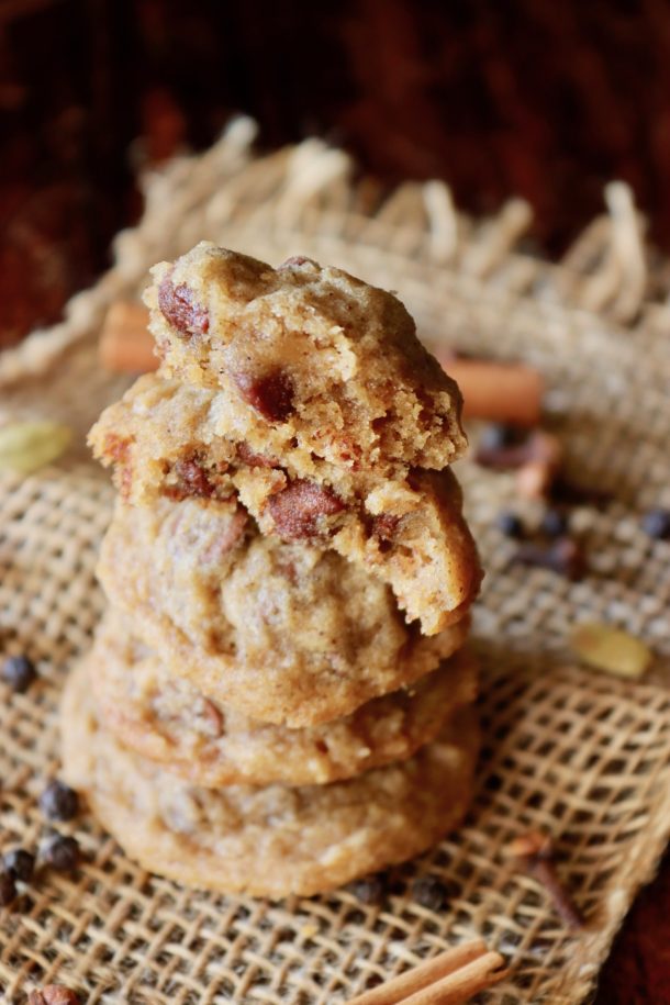 Chai Spice Cookies with Chocolate | Cooking On The Weekends