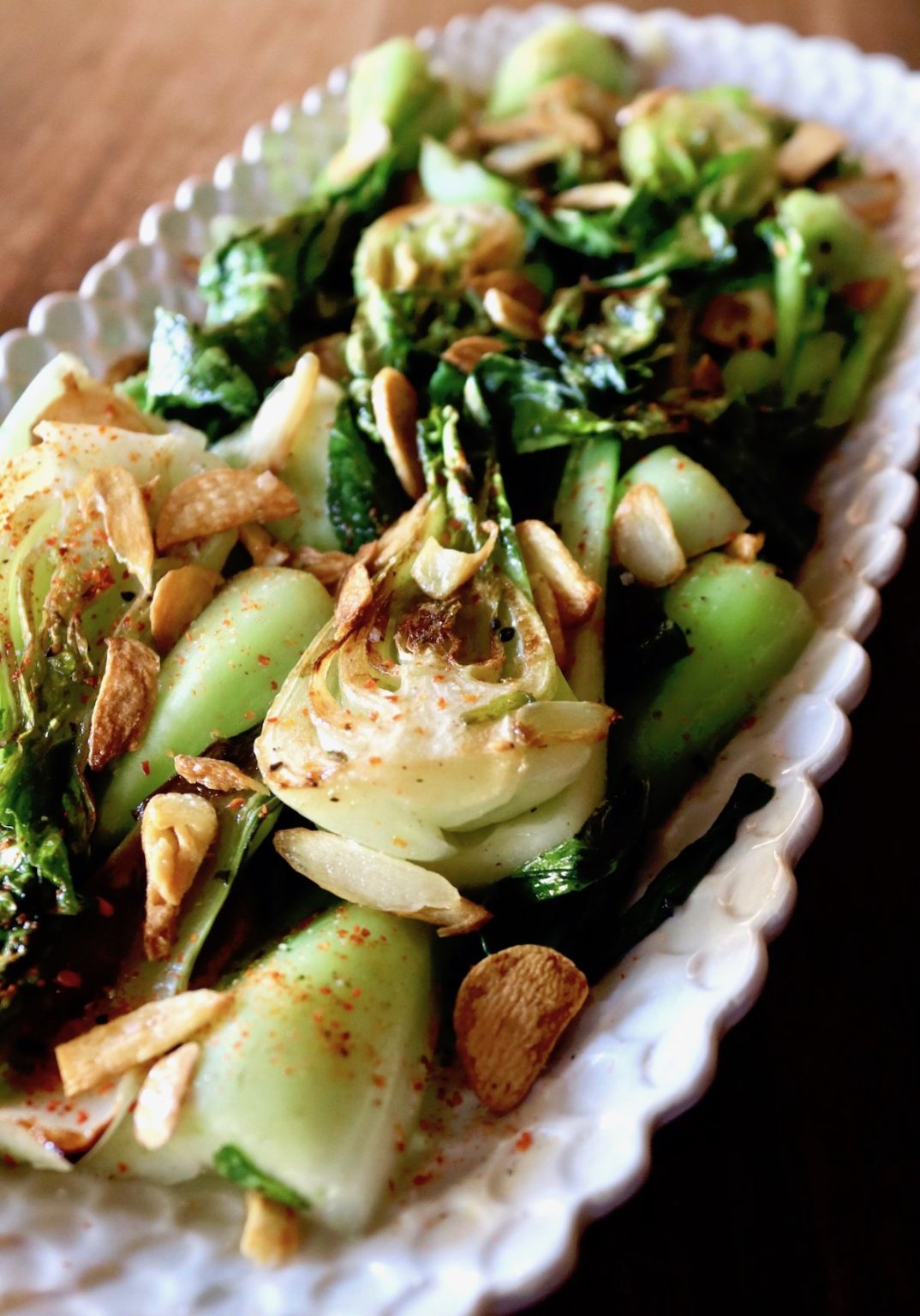 Baby Bok Choy with Garlic | Cooking On The Weekends
