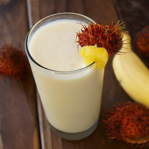 Tropical Rambutan Smoothie | Cooking On The Weekends