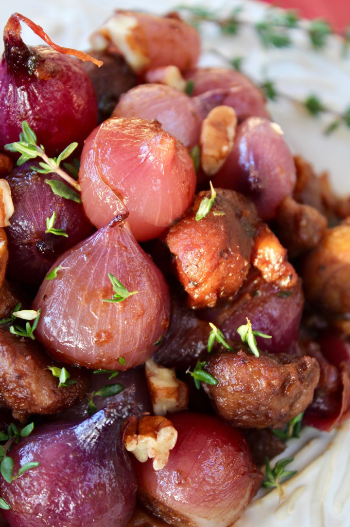 Braised Chestnuts and Pearl Onions | Cooking On The Weekends
