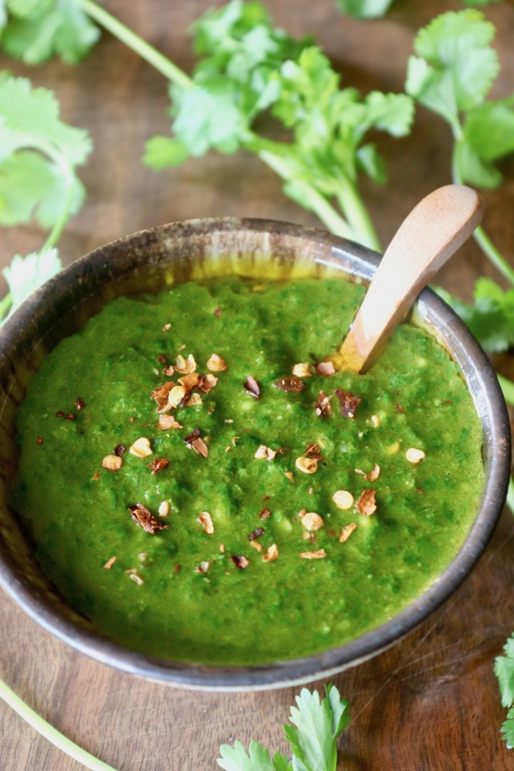 Cilantro Chimichurri Sauce Recipe | Cooking On The Weekends