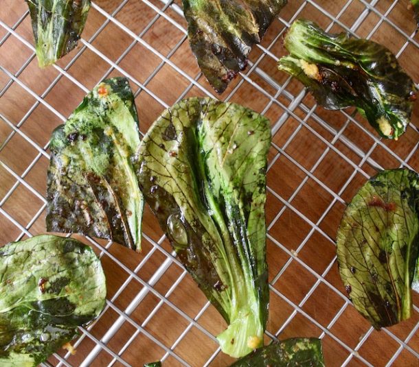 Crispy Bok Choy Chips | Cooking On The Weekends