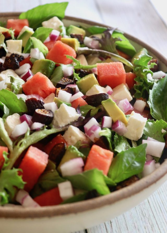 Watermelon Basil Salad | Cooking On The Weekends