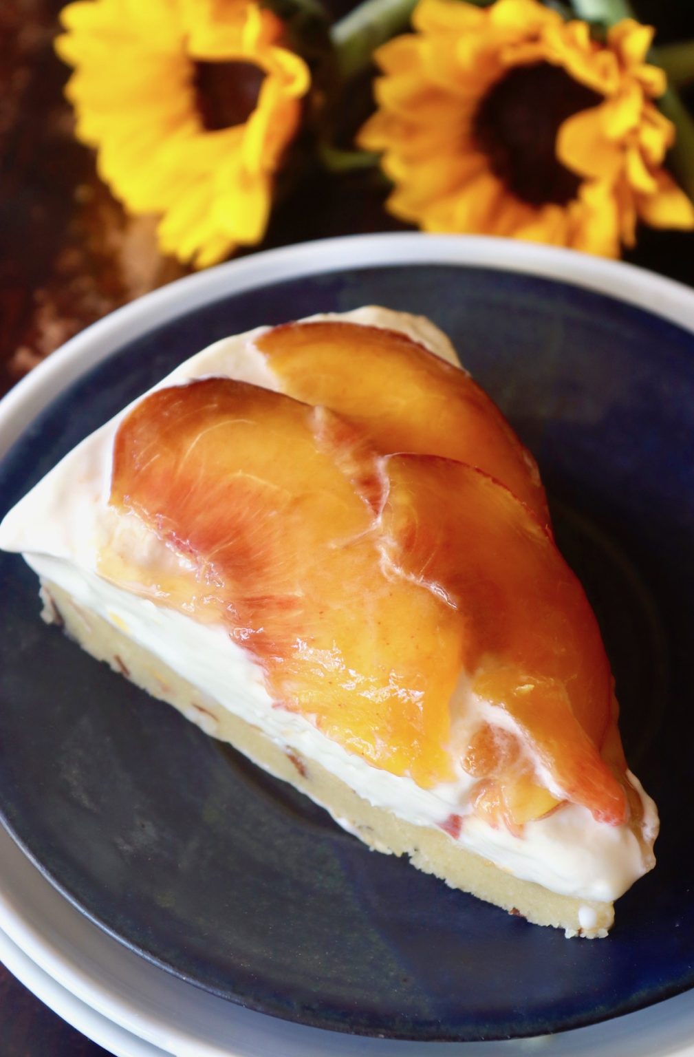 Peach Cheesecake (No-Bake) | Cooking On The Weekends
