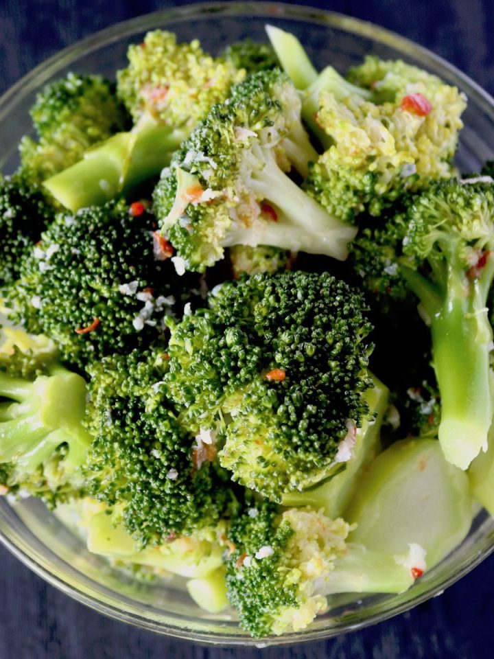 Broccoli Romesco with Roasted Chickpeas | Cooking On The Weekends