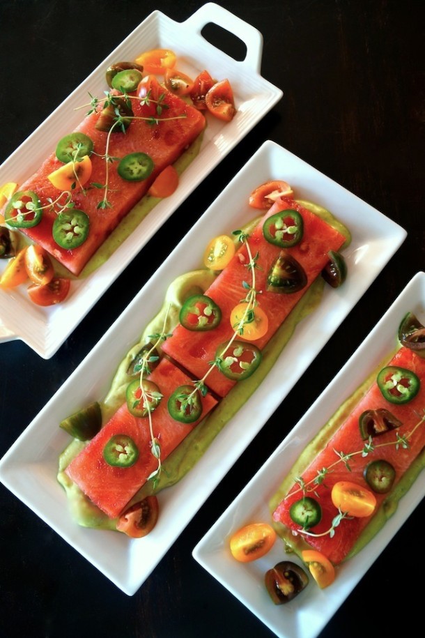 Compressed Watermelon Salad | Cooking On The Weekends