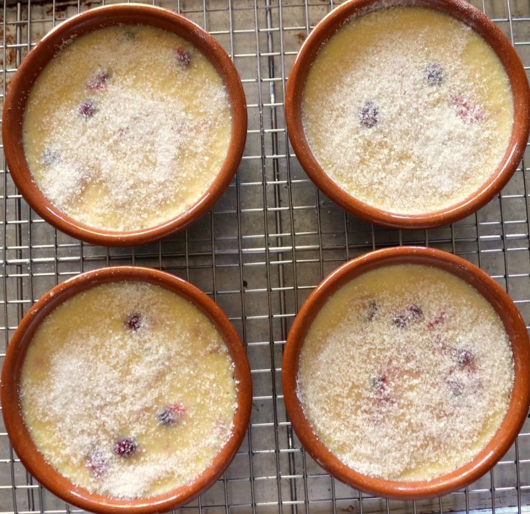 Cranberry Creme Brulee Recipe with Amaretto | Cooking On The Weekends