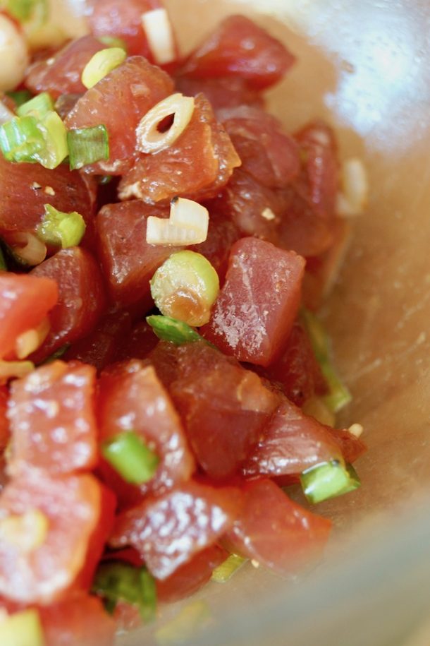 Poke Nachos with Rice Chips | Cooking On The Weekends