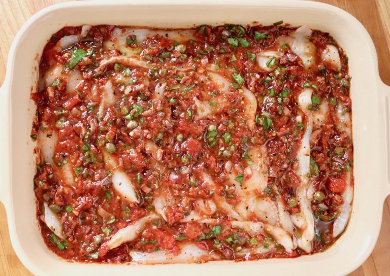 Fish Puttanesca | Cooking On The Weekends