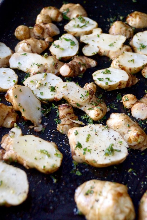 Fresh Herb Roasted Sunchokes | Cooking On The Weekends