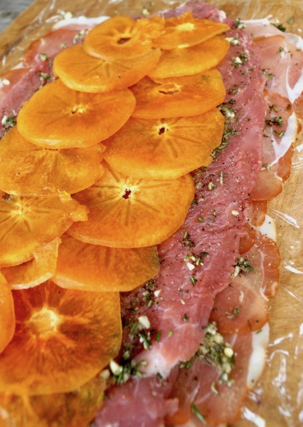 Persimmon Prosciutto Pork Tenderloin | Cooking On The Weekends