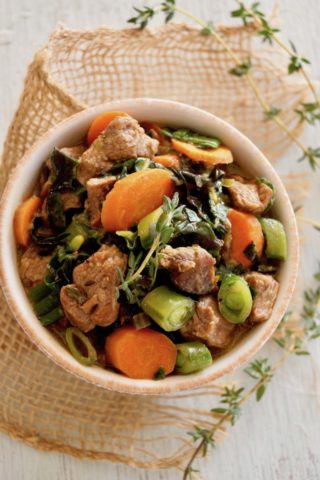 Spring Lamb Stew with Green Garlic | Cooking On The Weekends