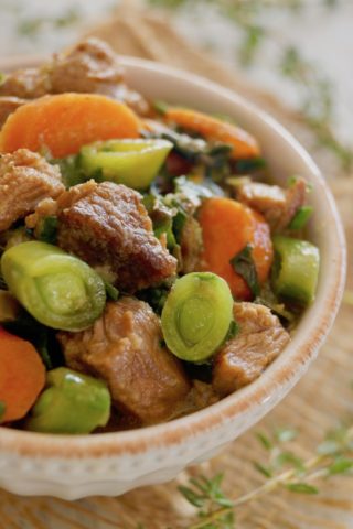 Spring Lamb Stew with Green Garlic | Cooking On The Weekends