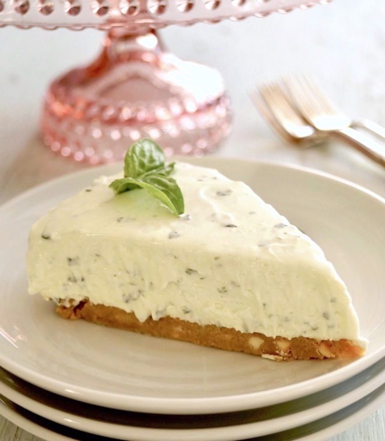 Sweet Basil Cheesecake | Cooking On The Weekends