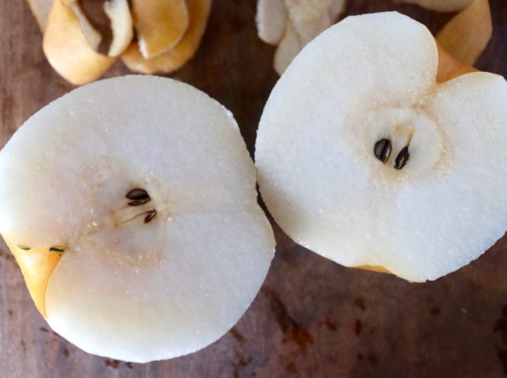 Asian Pears in Rosemary Syrup | Cooking On The Weekends