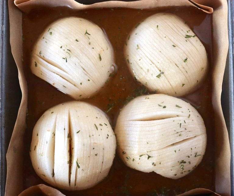 Asian Pears in Rosemary Syrup | Cooking On The Weekends