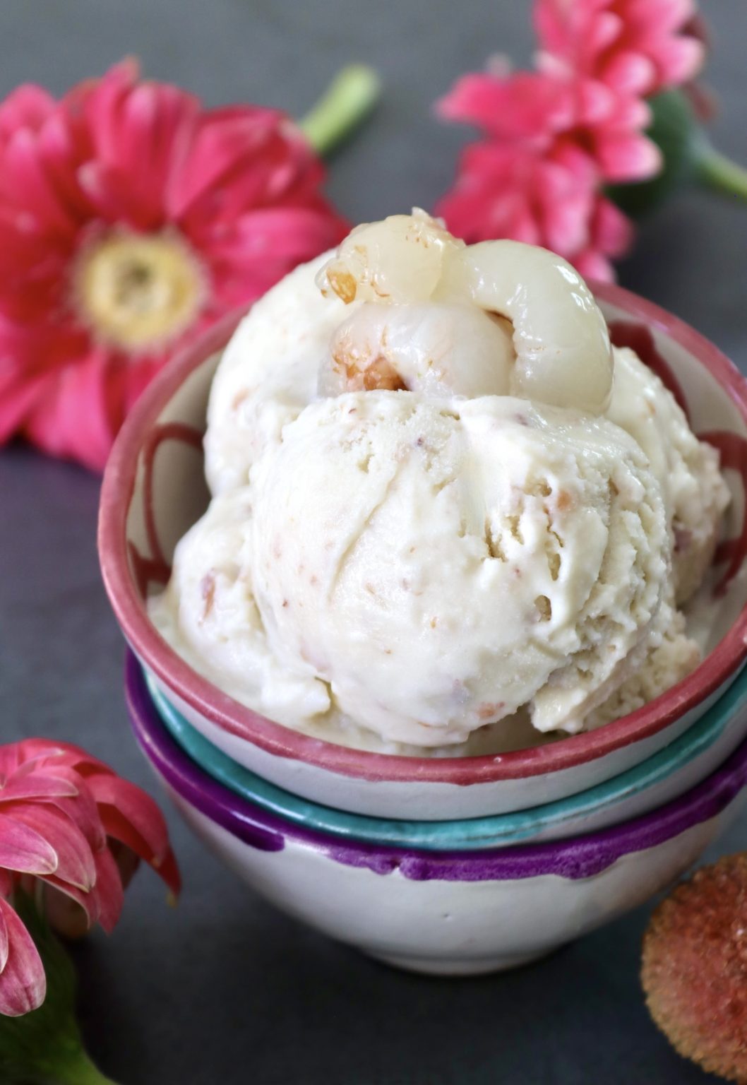 Lychee Ice Cream | Cooking On The Weekends