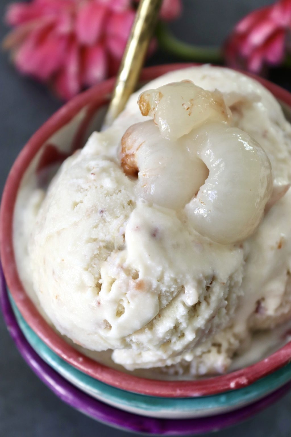Lychee Ice Cream | Cooking On The Weekends