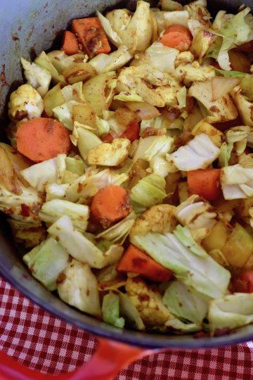 Best Vegetarian Cabbage Stew | Cooking On The Weekends