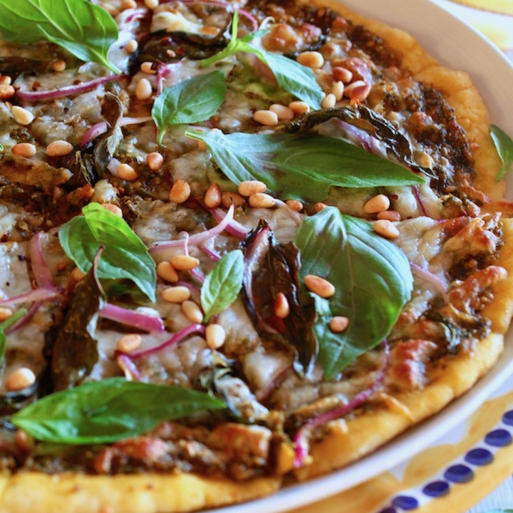 Basil Pizza | Cooking On The Weekends