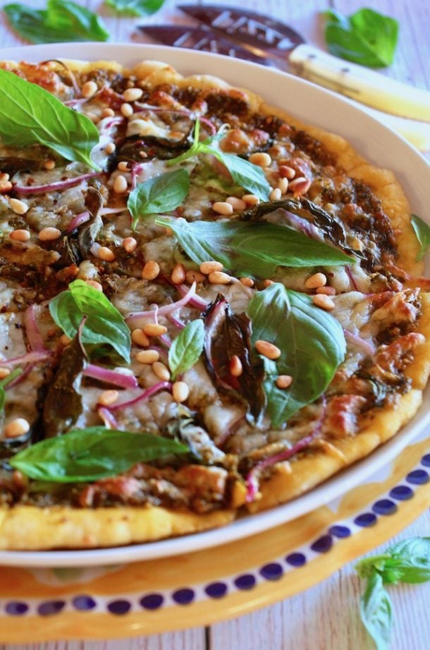 Basil Pizza | Cooking On The Weekends