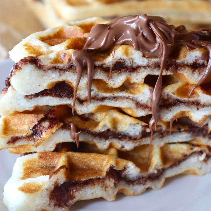 Nutella Waffles | Cooking On The Weekends