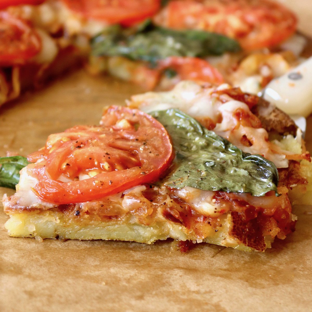 Onion Pizza with Tomato and Basil | Cooking On The Weekends