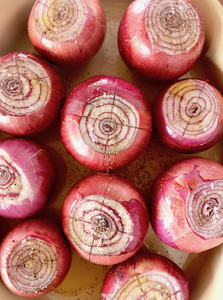 Roasted Red Onions | Cooking On The Weekends