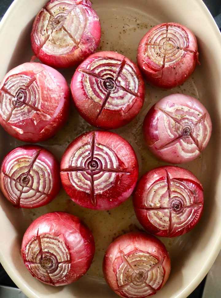 Roasted Red Onions | Cooking On The Weekends