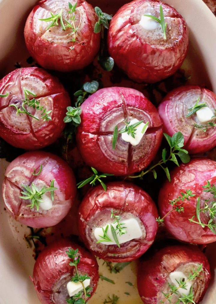 Roasted Red Onions | Cooking On The Weekends