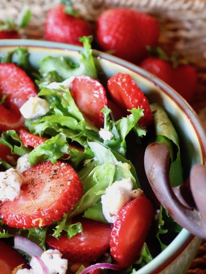 Strawberry Caprese with Lemon and Basil | Cooking On The Weekends