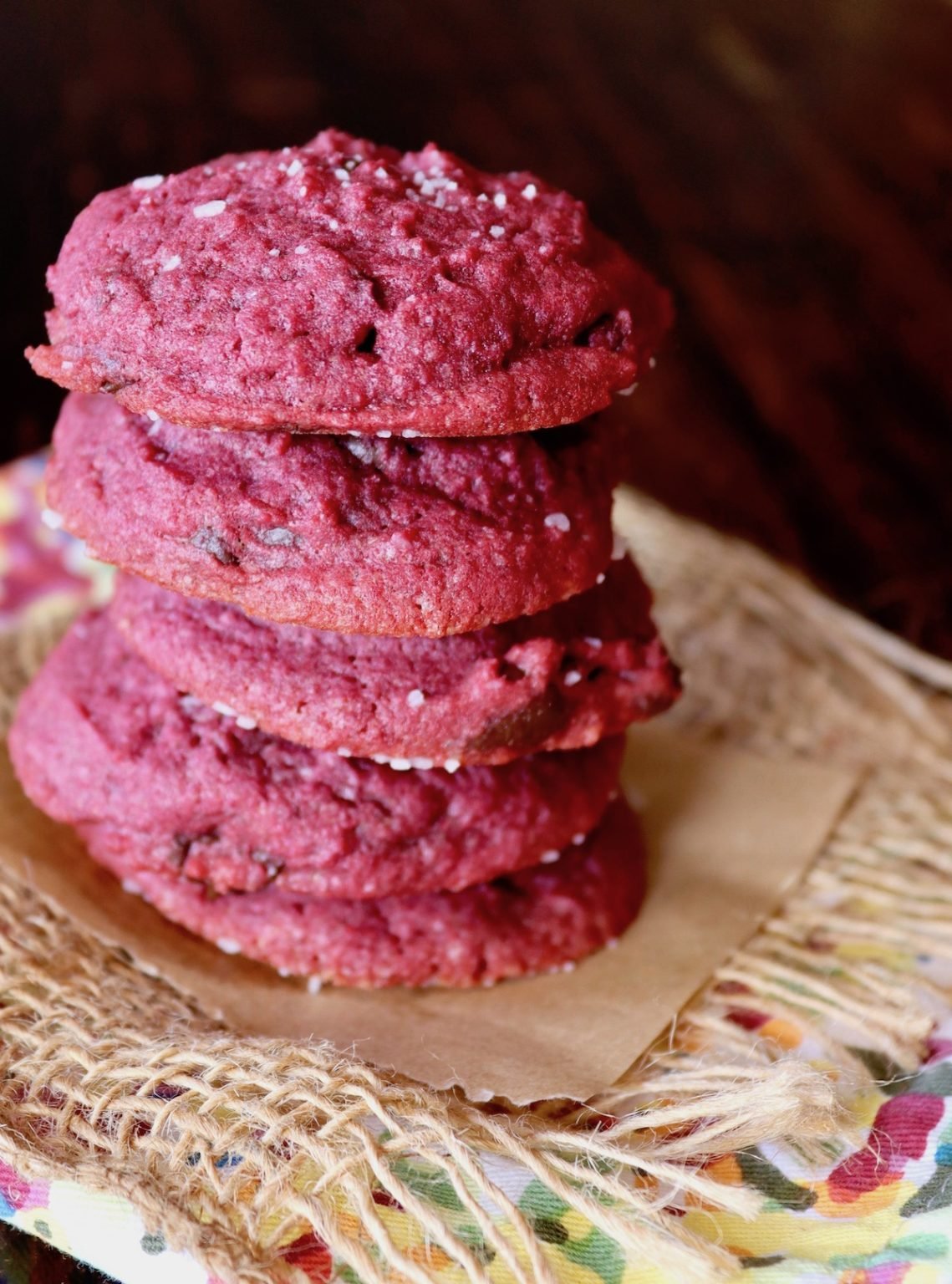 Chocolate Chip Beet Cookies | Cooking On The Weekends