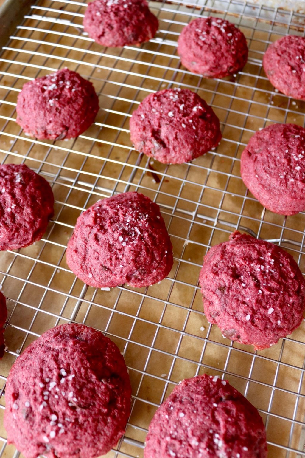 Chocolate Chip Beet Cookies | Cooking On The Weekends