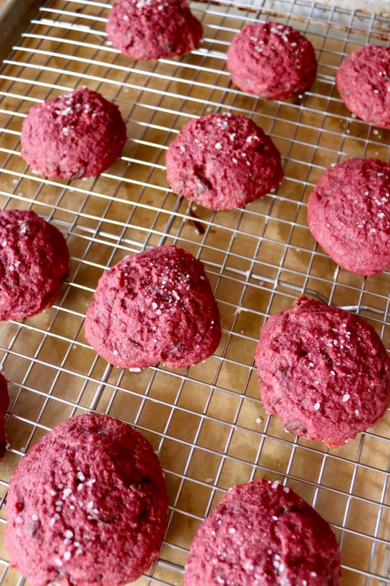 Chocolate Chip Beet Cookies | Cooking On The Weekends